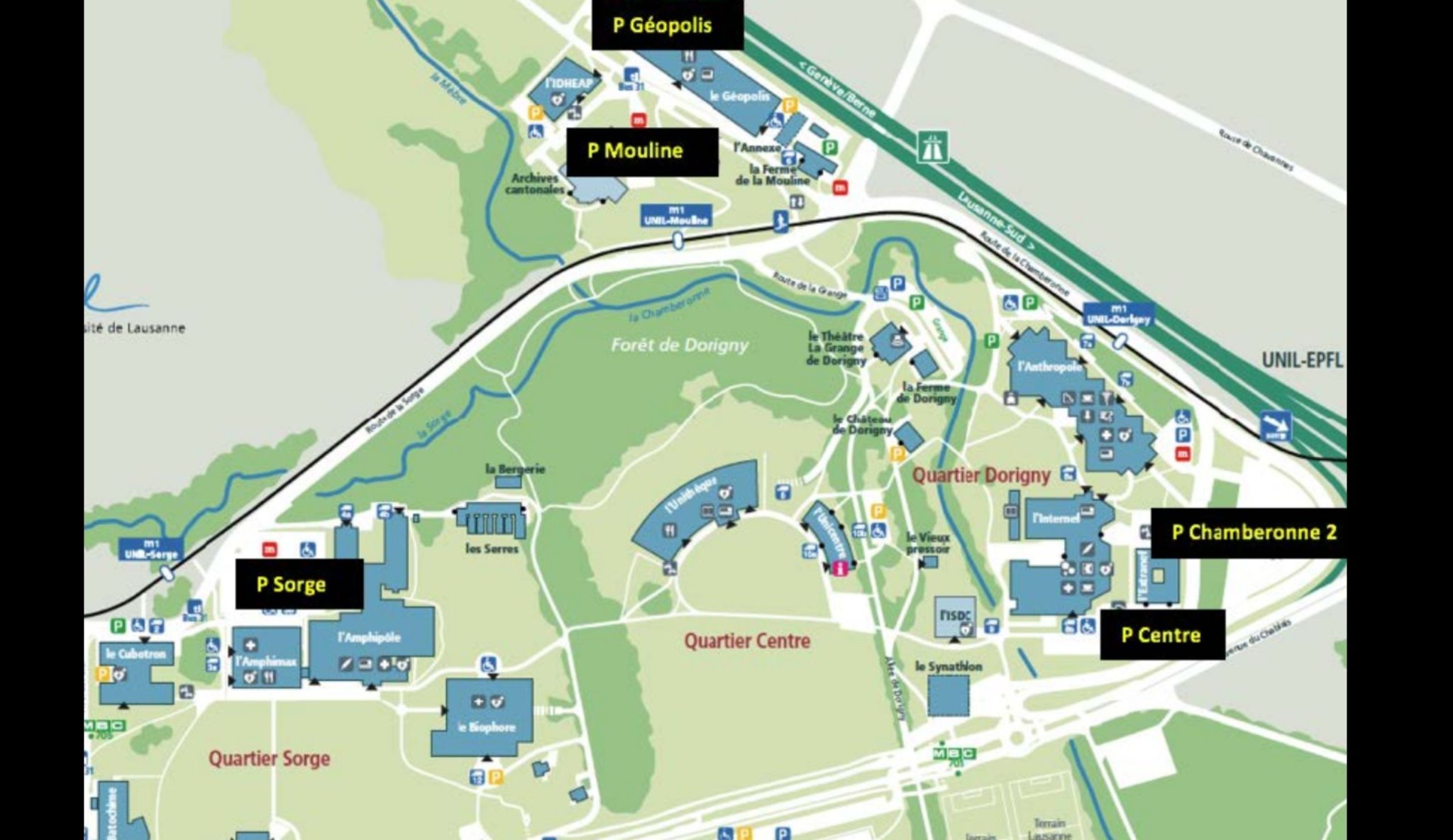 Accès | La Grange - Centre / Arts et Sciences | UNIL